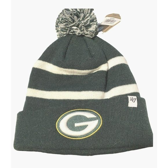 '47 Brand | Accessories | Green Bay Packers Cuffed Knit Beanie Hat ...